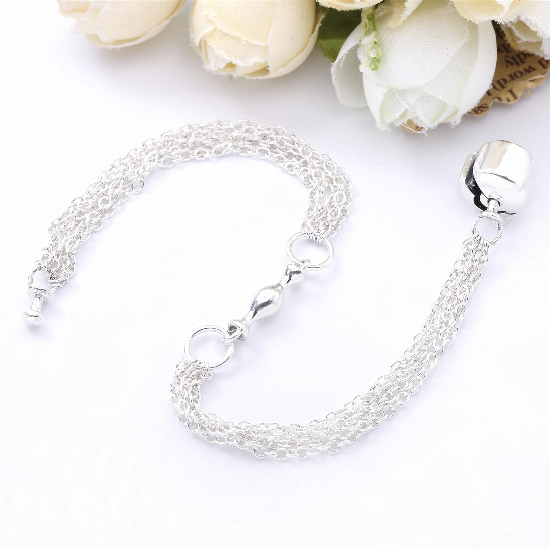 100% 925 Sterling Silver Original Multi-Strand Eur... – Grandado