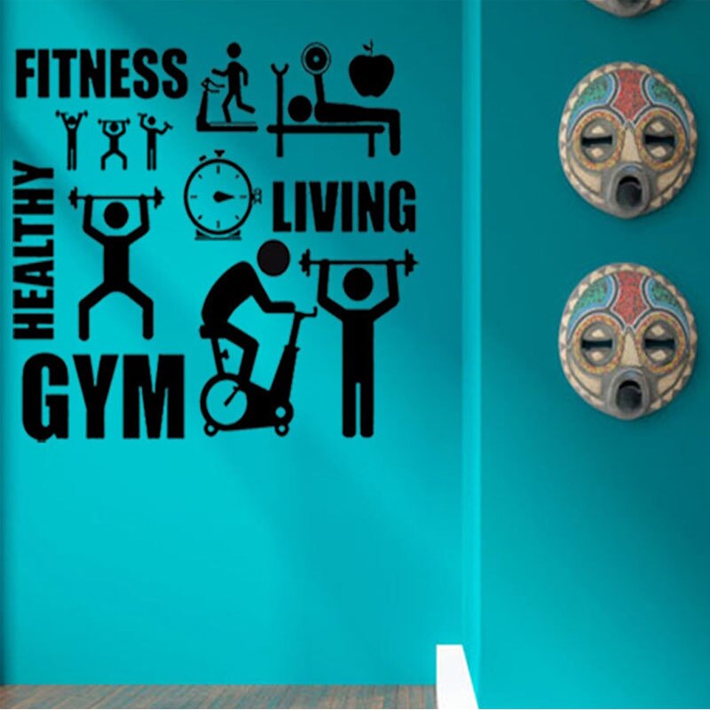 Gym Fitness Themed Wall Stickers for Nursery Kids ... – Grandado