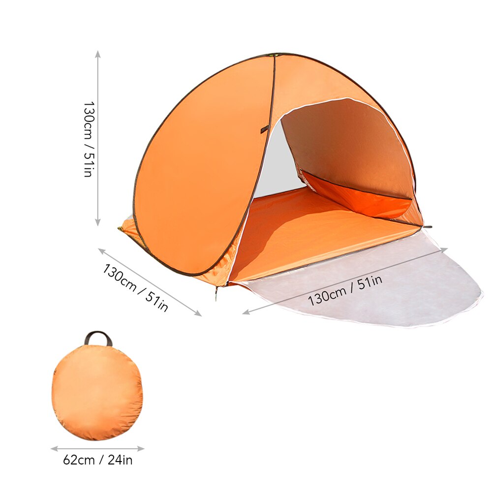 Outdoor Camping Tent for 1-2 Person Foldable Beach... – Grandado