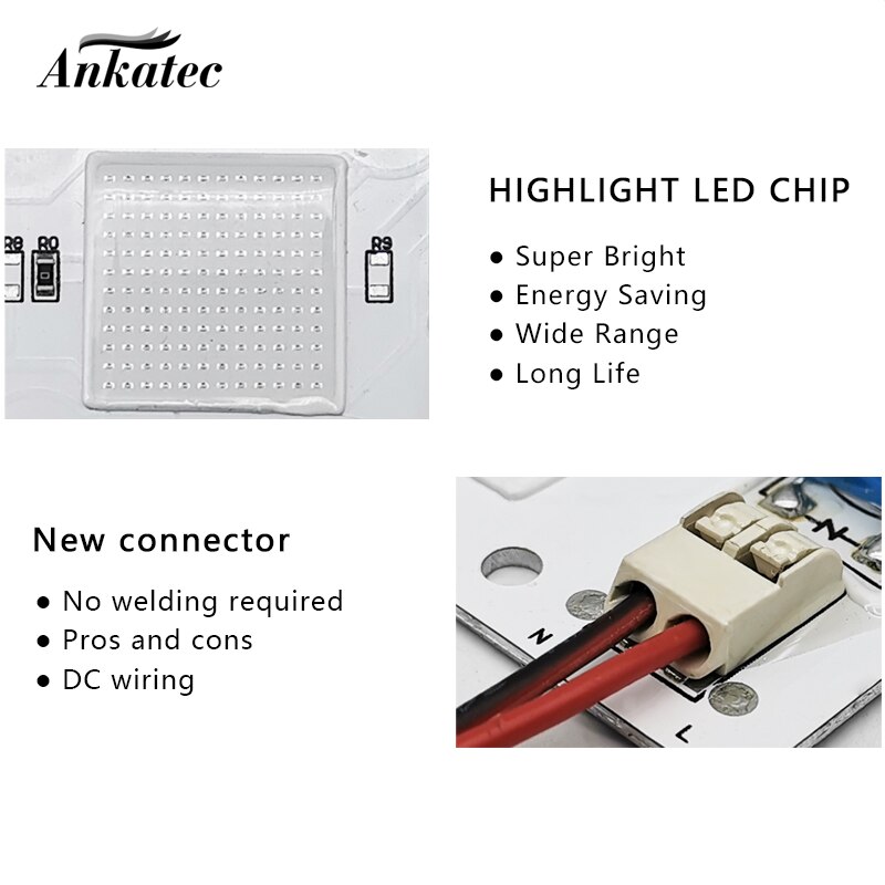 Driverless AC high power 50W UV LED 395-400nm 110V... – Vicedeal