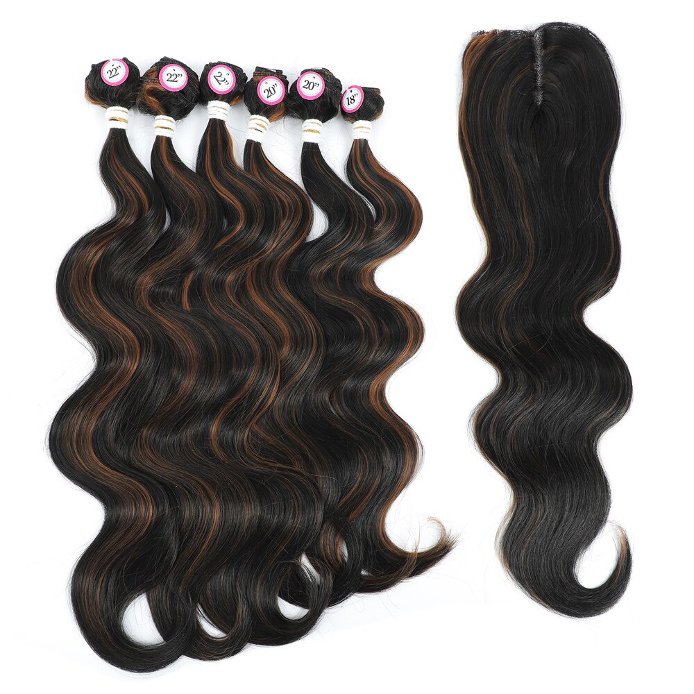 X-TRESS Body Wave Hair Bundles Synthetic Weaving W... – Grandado