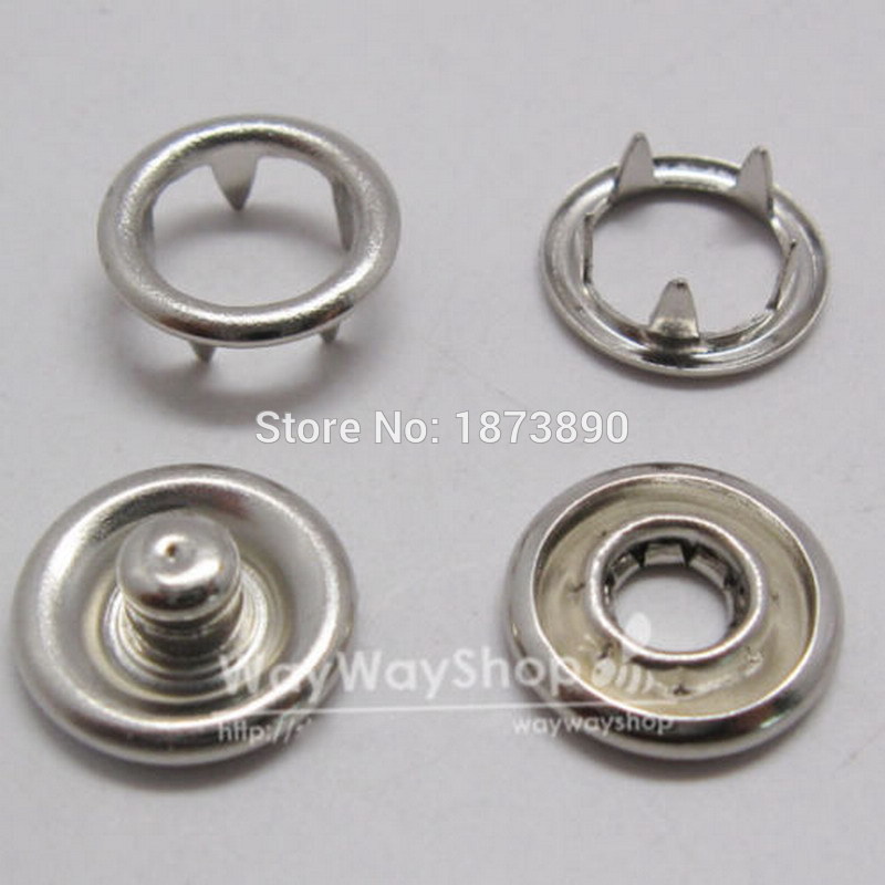 150 Sets 1/2'' 11.5mm Open Ring No Sew Snap Fasten... – Grandado