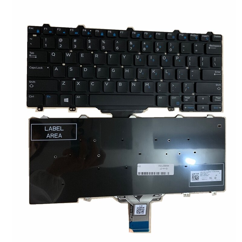 98% US laptop keyboard For DELL Latitude 7350 5290... – Grandado