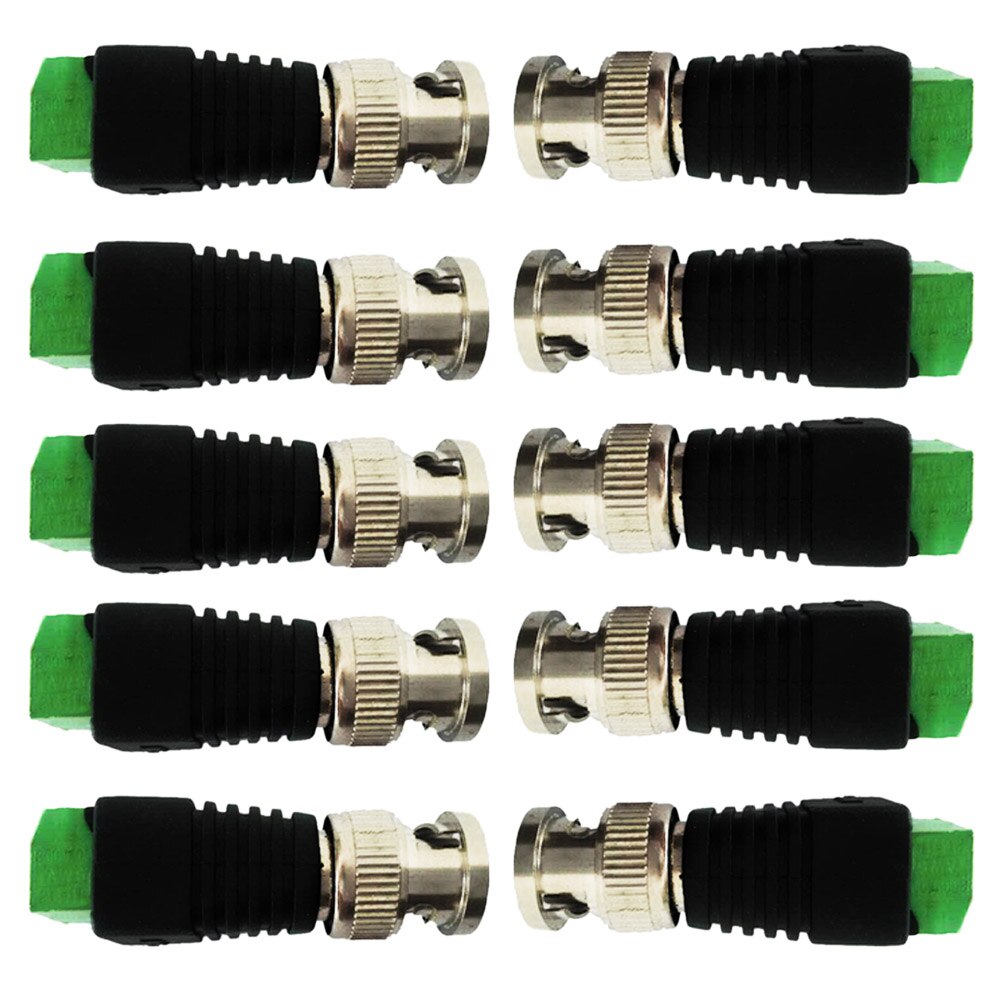 10PCS CCTV BNC Male Connector Adapter to Terminal ... – Grandado