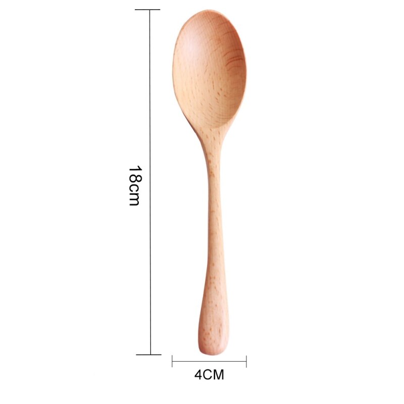 Log Wind Wooden Spoon Fork Dinnerware Scoop Eco Fr... – Vicedeal