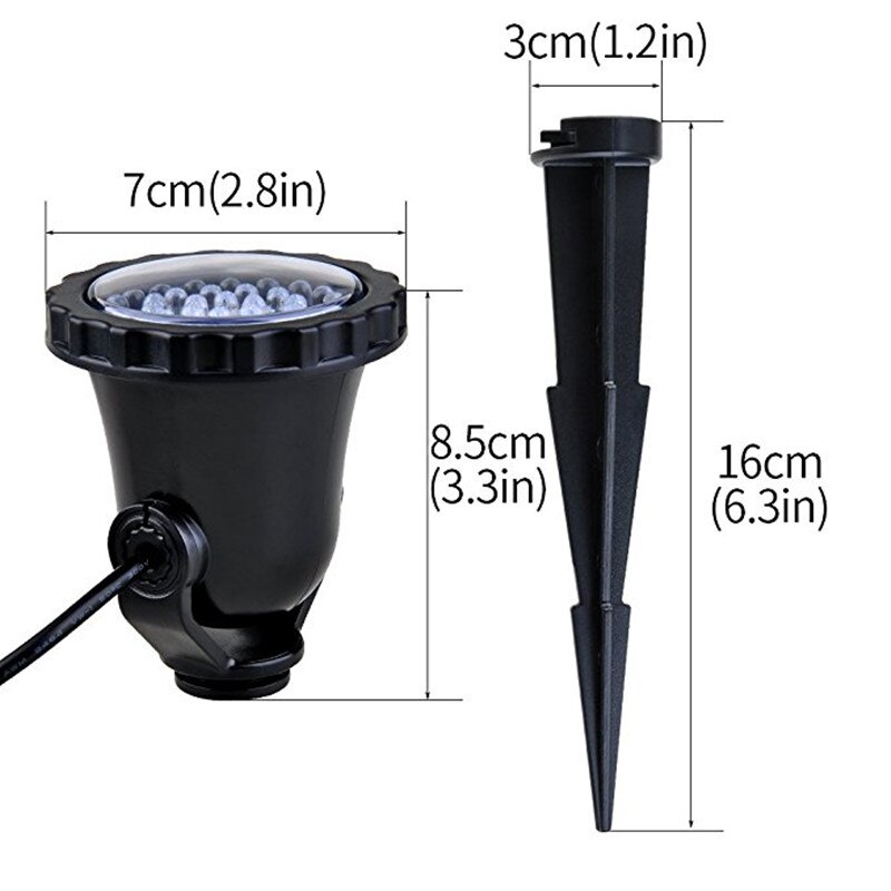 4 lights in 1 RGB LED Submarine Spot Lights IP68 W... – Vicedeal