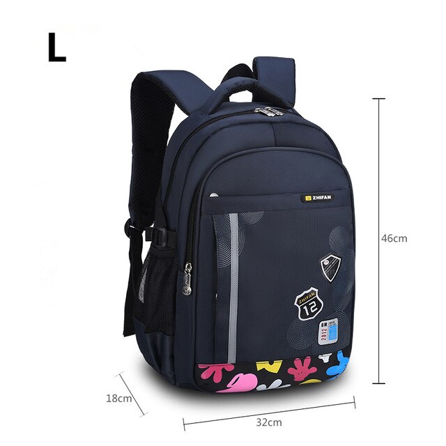 elementary school backpack for boy girl waterproof... – Grandado