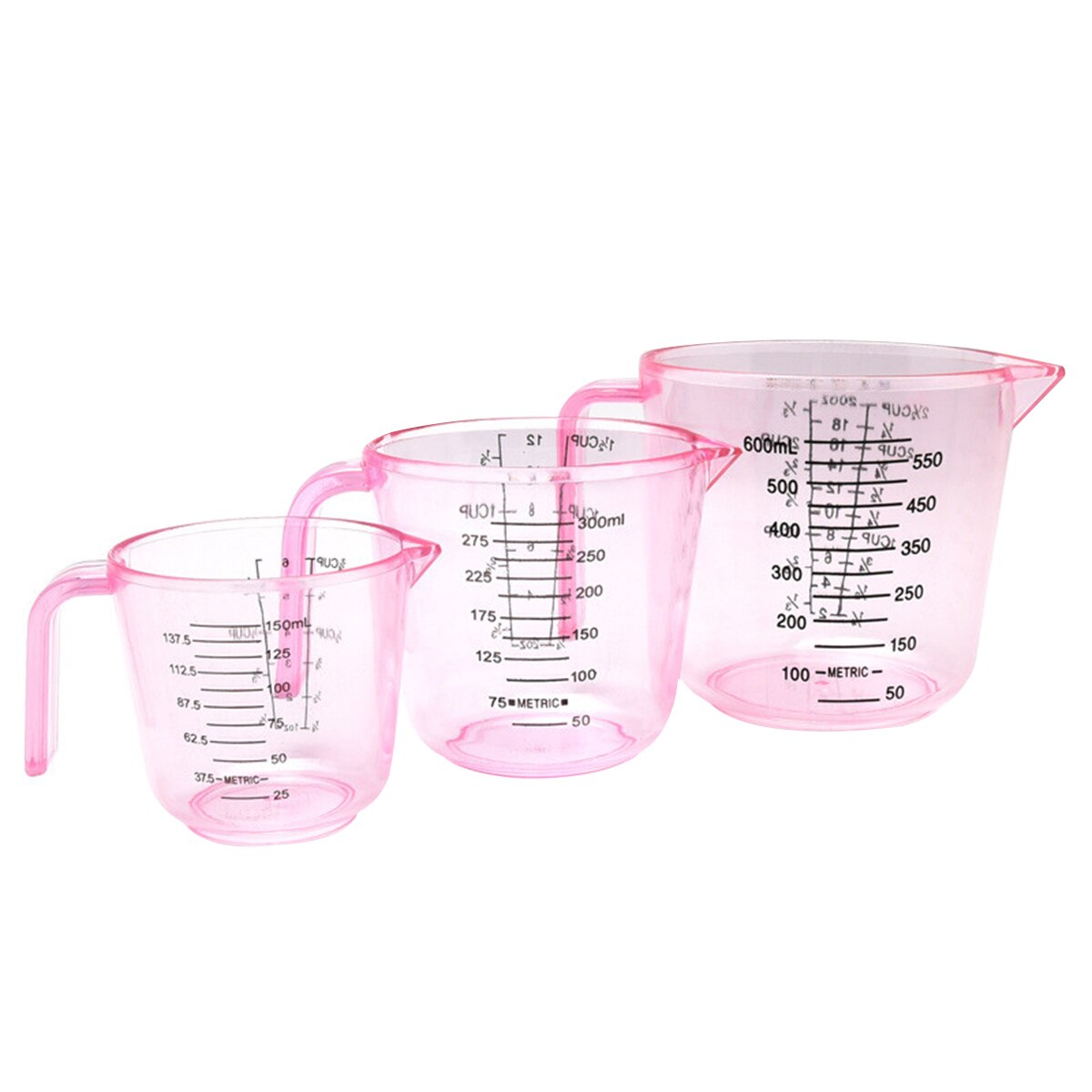 150ml/300ml/600ml gennemsigtige målebæger af plast... – Grandado