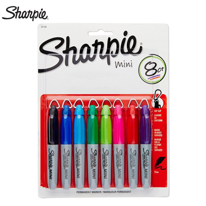 4/8pcs Sharpie 35113 Compact Mini Marker with Keyc... – Grandado