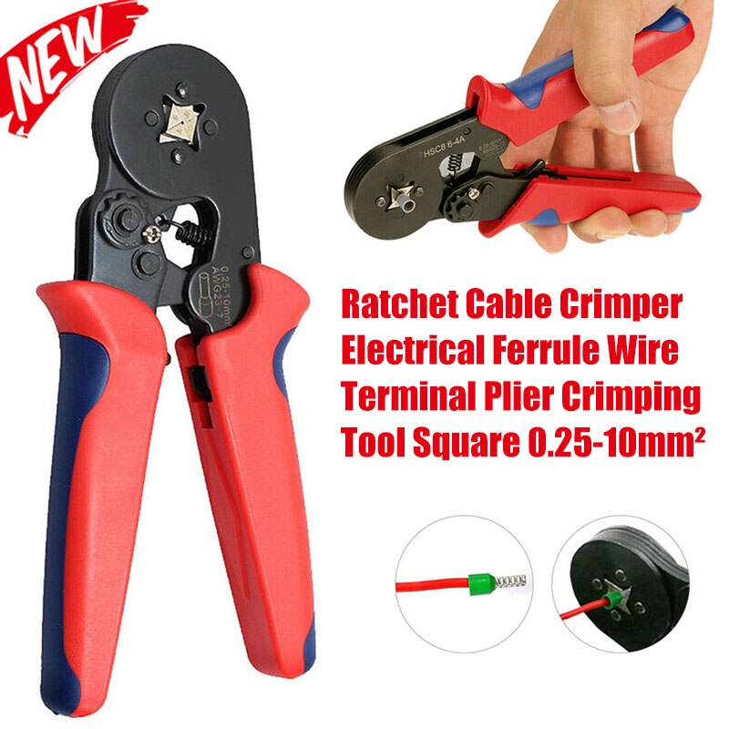 Cold Pressing Pliers Hsc8 Four Jaw Ratchet Cable C... – Grandado