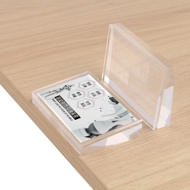 90*54mm Slant Shape Transparent Acrylic Menu Card ... – Vicedeal