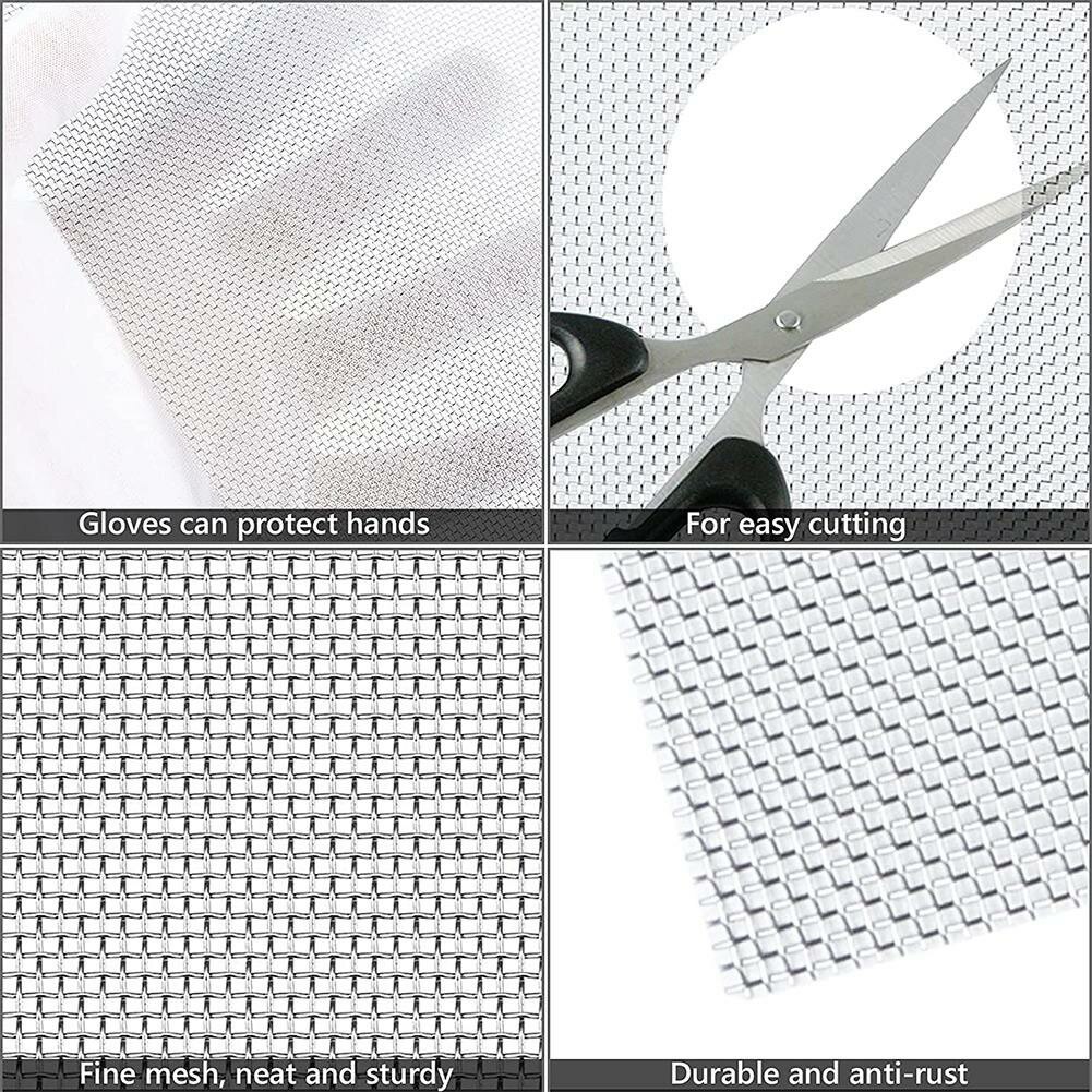 2pcs Stainless Steel Woven Wire Mesh 5/20 Mesh Fil... – Vicedeal