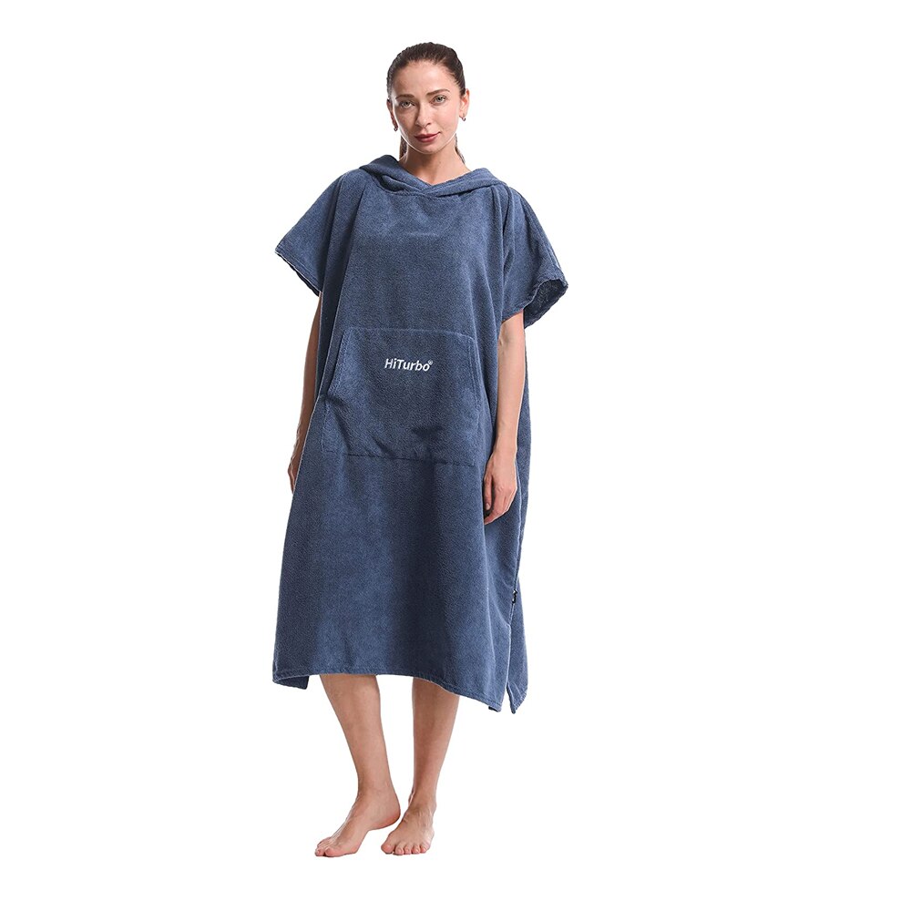 Changing Robe-Towel Poncho Surf Bath Robe with Hoo... – Grandado