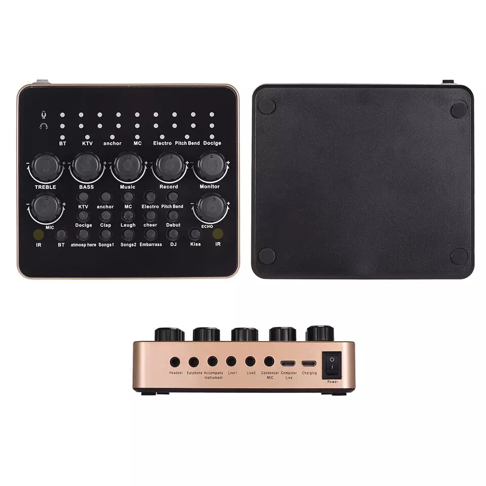 The English Version Of V10 Sound Card USB Charging... – Vicedeal