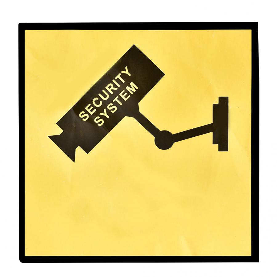 20Pcs warning sticker CCTV Surveillance Camera Sec... – Grandado