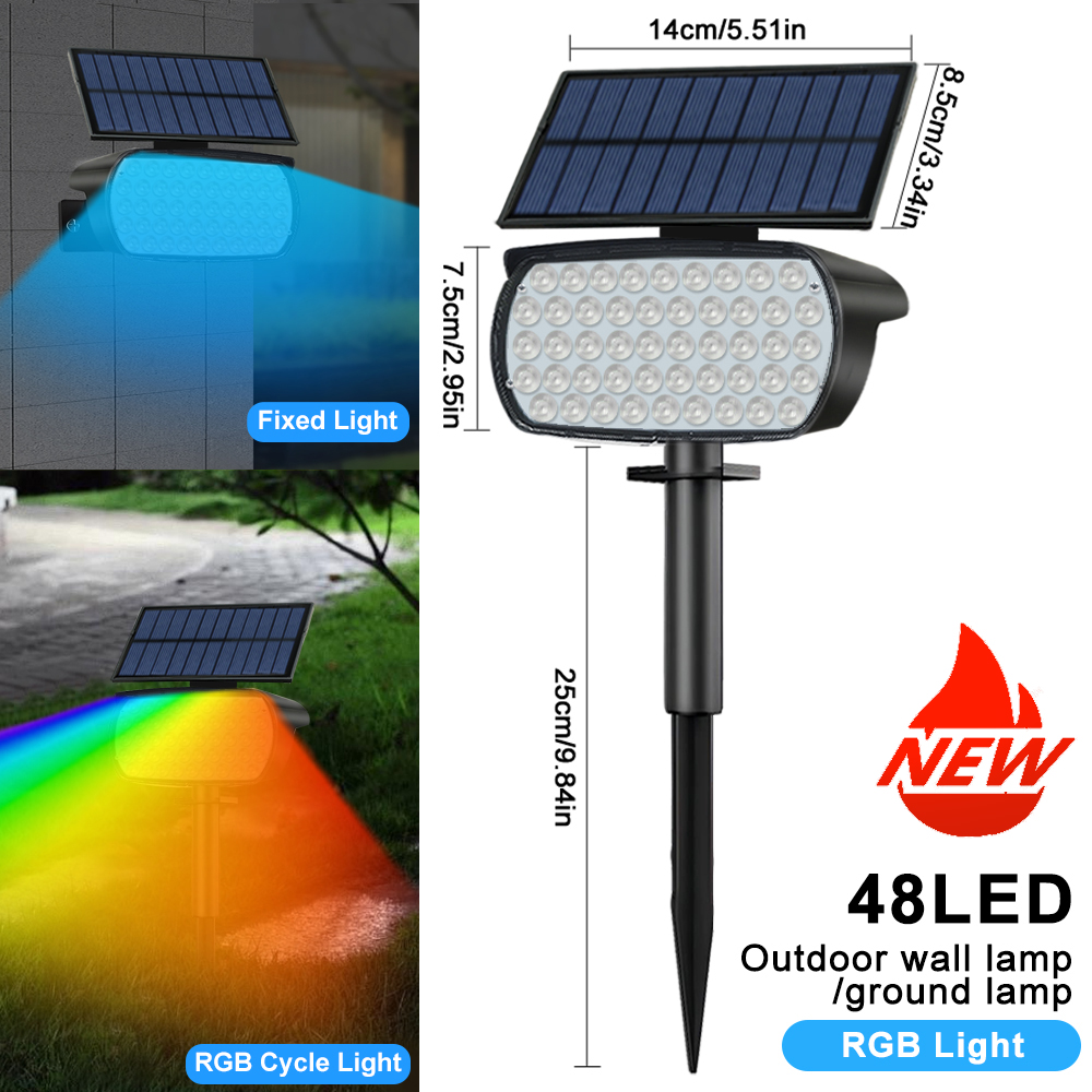 Solar Color Changing Spot Lights Outdoor RGB Solar... – Vicedeal