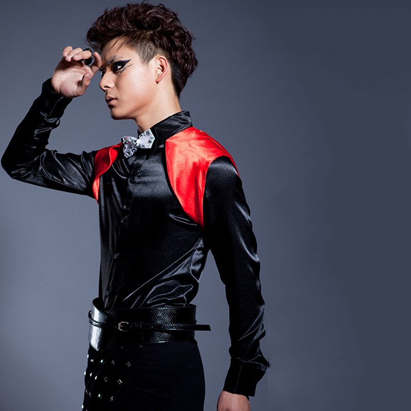 Bar Nightclub Men's GOGO Dance Costume Long Sleeve... – Grandado