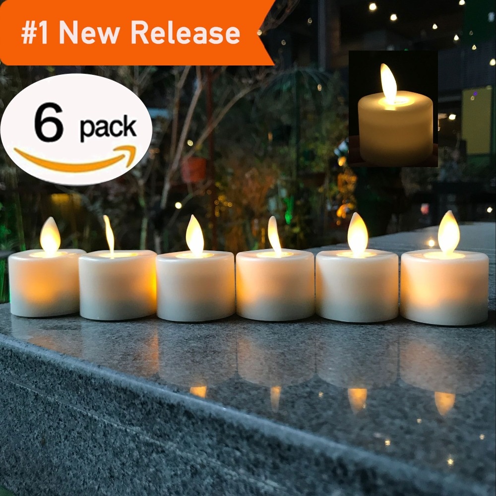 Remote Control LED Candles Pack Of 6 Warm White Le... – Grandado