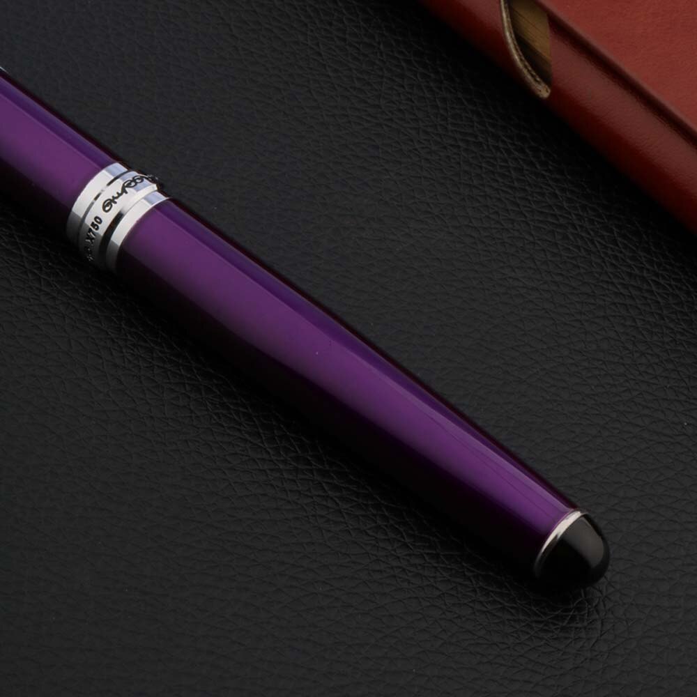 Brand X750 Metal Fountain Pen Purple Silver Elegan... – Vicedeal