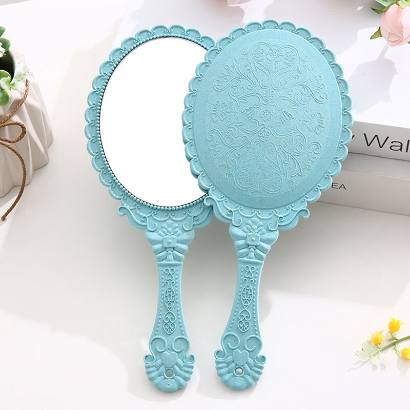 1pc Vintage Carved Handheld Vanity Mirror Makeup M... – Grandado