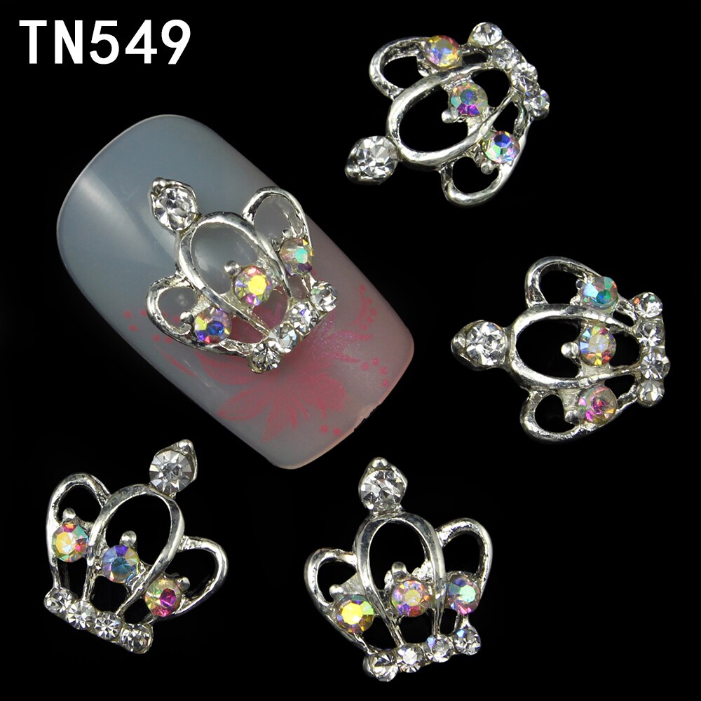 Blueness 10pc/lot Colorful Crown Nail Art Decorati... – Grandado