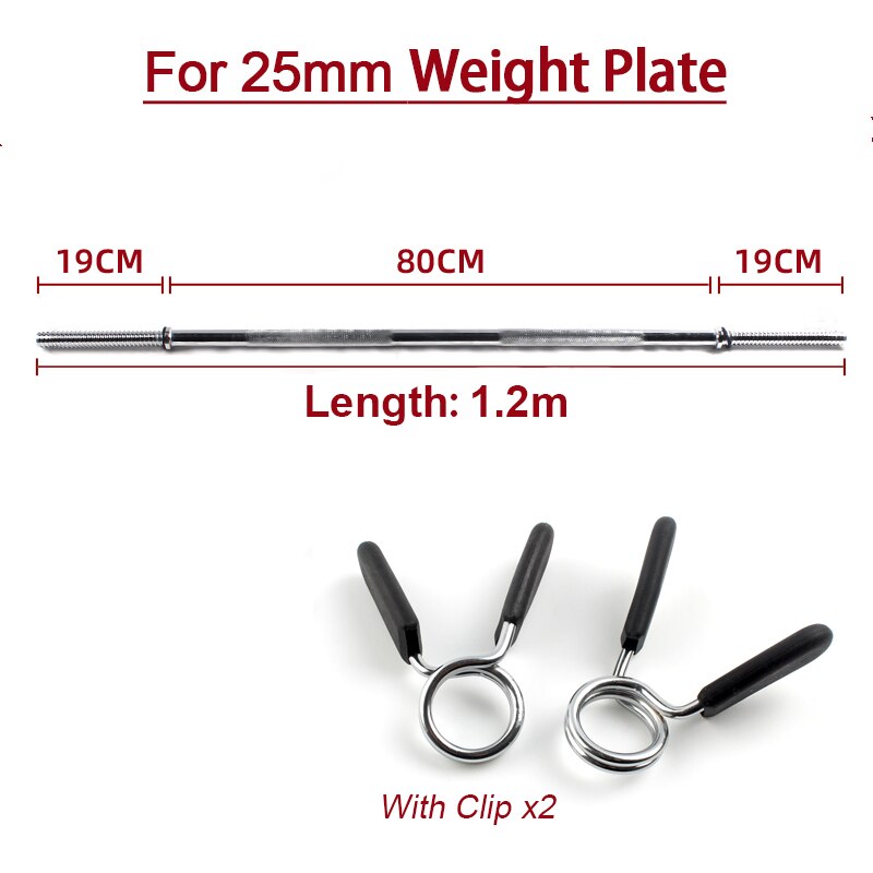 1.2M Fitness Barbell Bar Home Solid Straight Curve... – Grandado