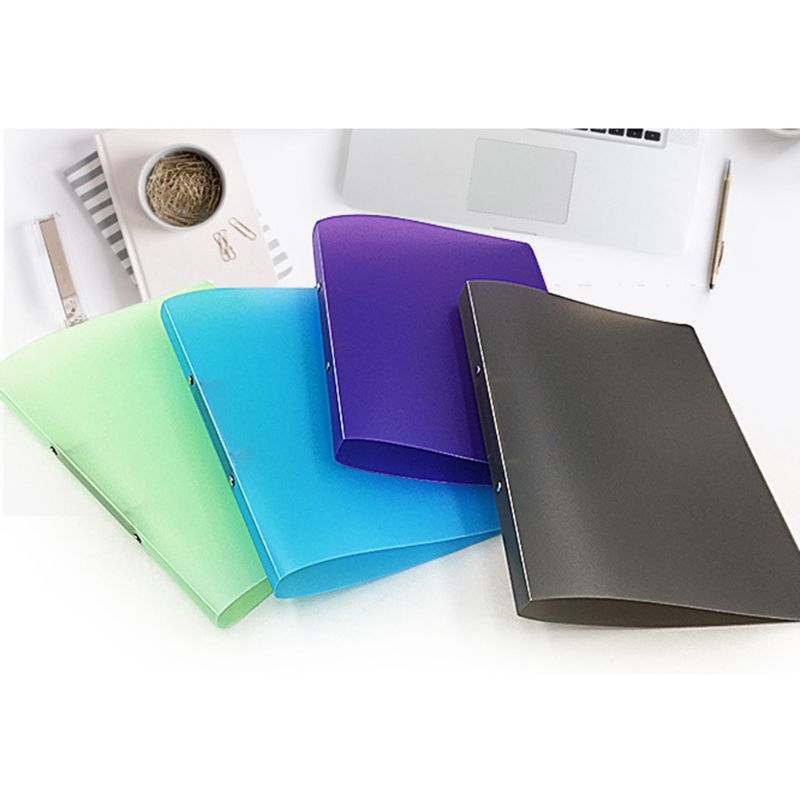 A4 Clip File Folder Transparent Candy Color Loose ... – Vicedeal