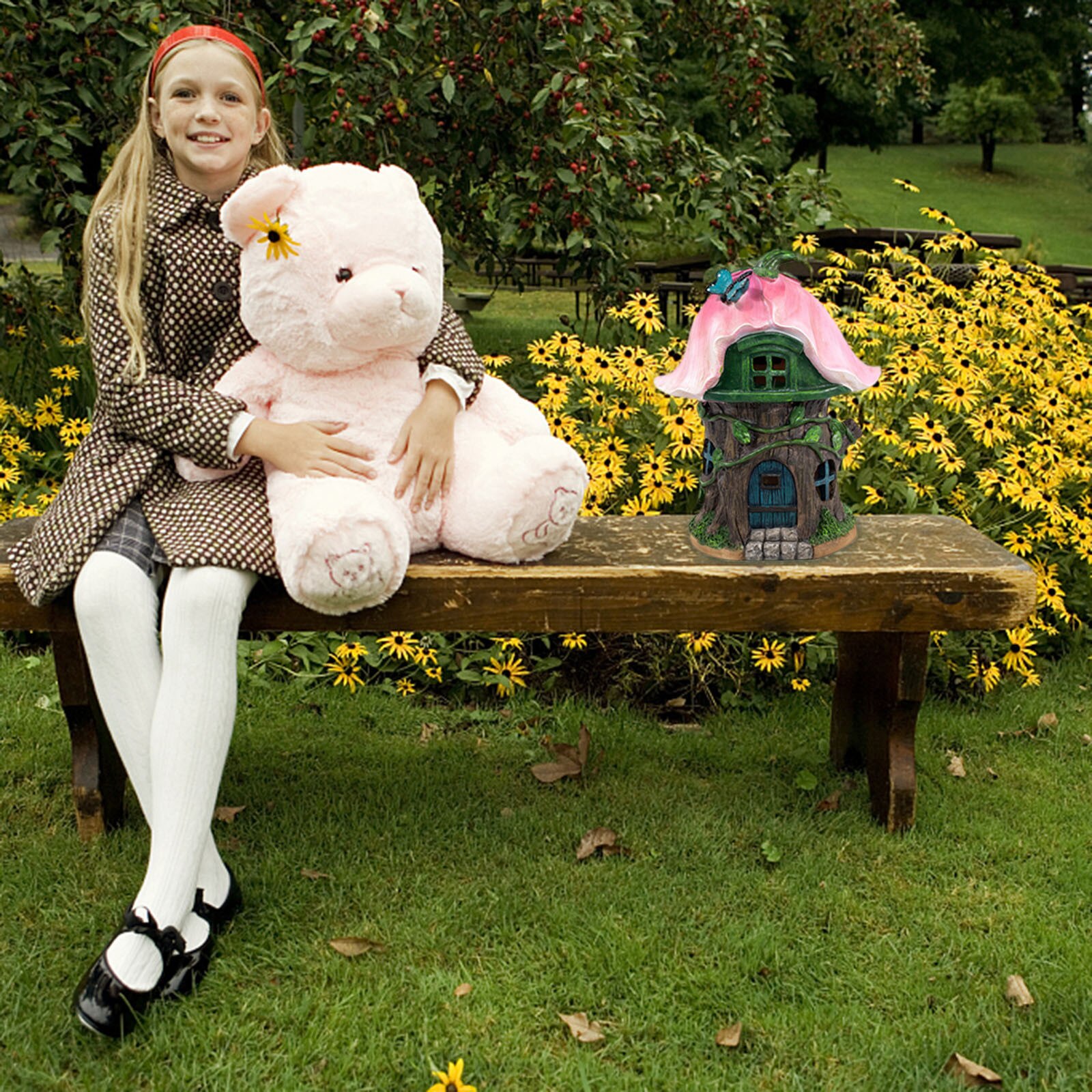 Mini Elf Hut Solar Garden Decoration Outdoor Statu... – Grandado