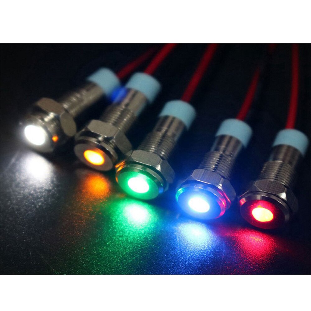 Waterproof LED Metal Indicator Light 6mm IP67 Sign... – Grandado