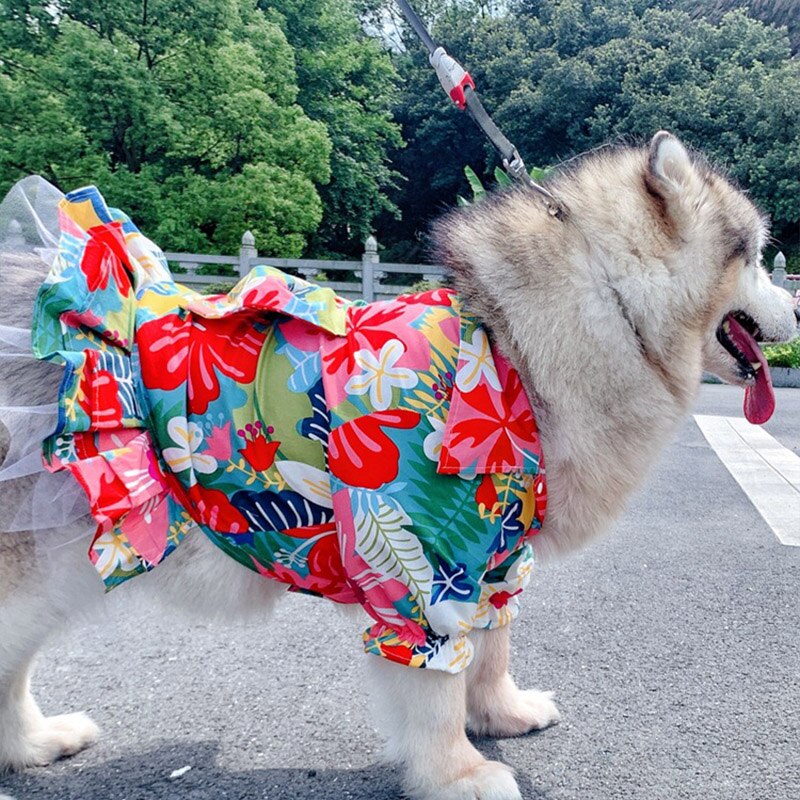 Spring Summer Dog Dress Large Pet Clothes for Medi... – Vicedeal