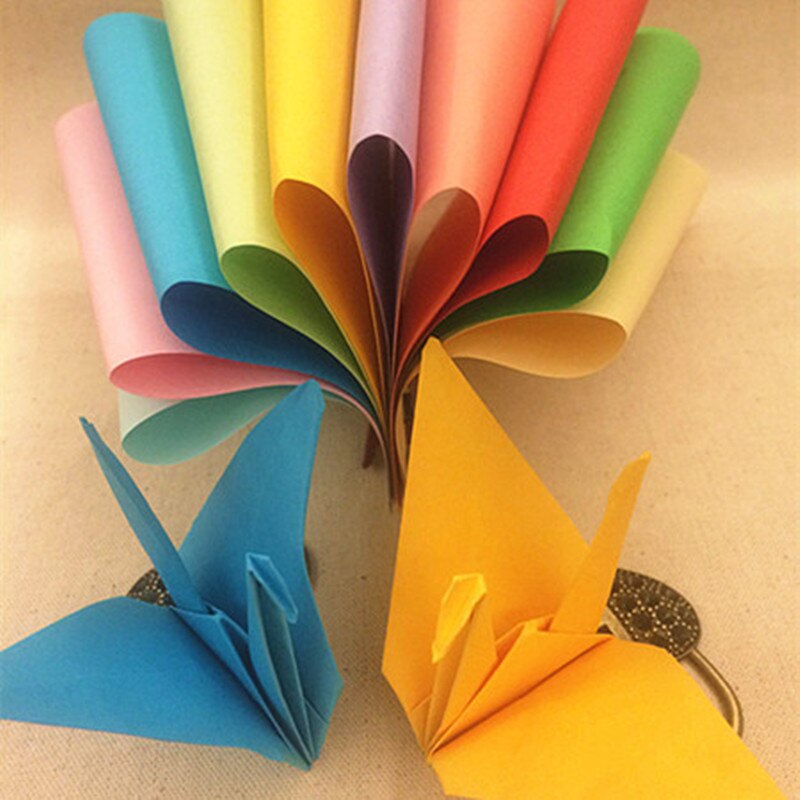 Feste Farbe 15x15cm Platz Origami Papier DIY Origa... – Grandado