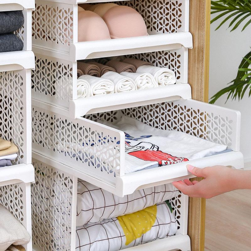 2022 Clothes Storage Rack Layered Stackable Storag... – Grandado