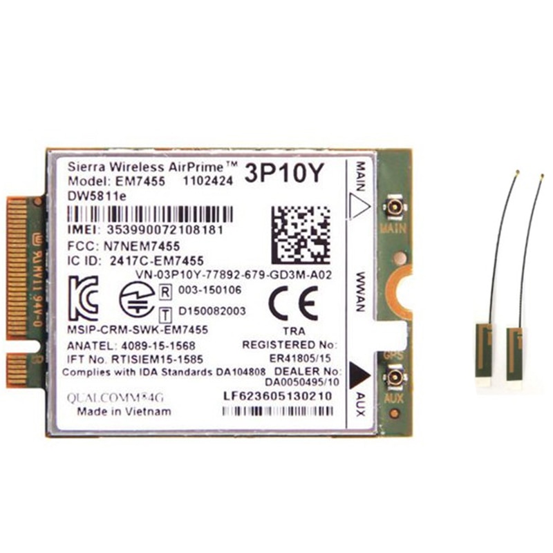 Sierra Wireless Airprime EM7455 DW5811E 3P10Y CAT6... – Grandado