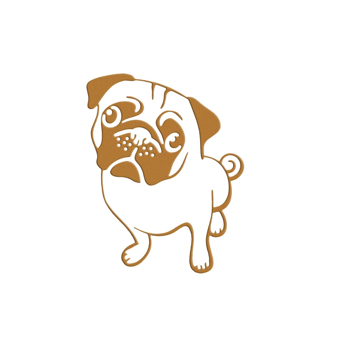 Pug Dog Pattern Metal Cutting Dies DIY Papercraft ... – Grandado