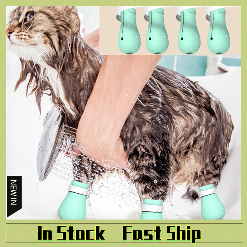 Verstelbare Pet Kat Poot Protector Voor Bad Zachte... – Vicedeal