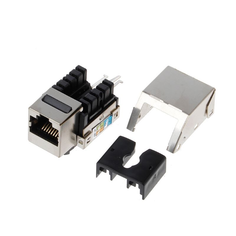 1Pc 1Pc RJ45 Keystone Cat6 Shielded FTP Copper All... – Grandado