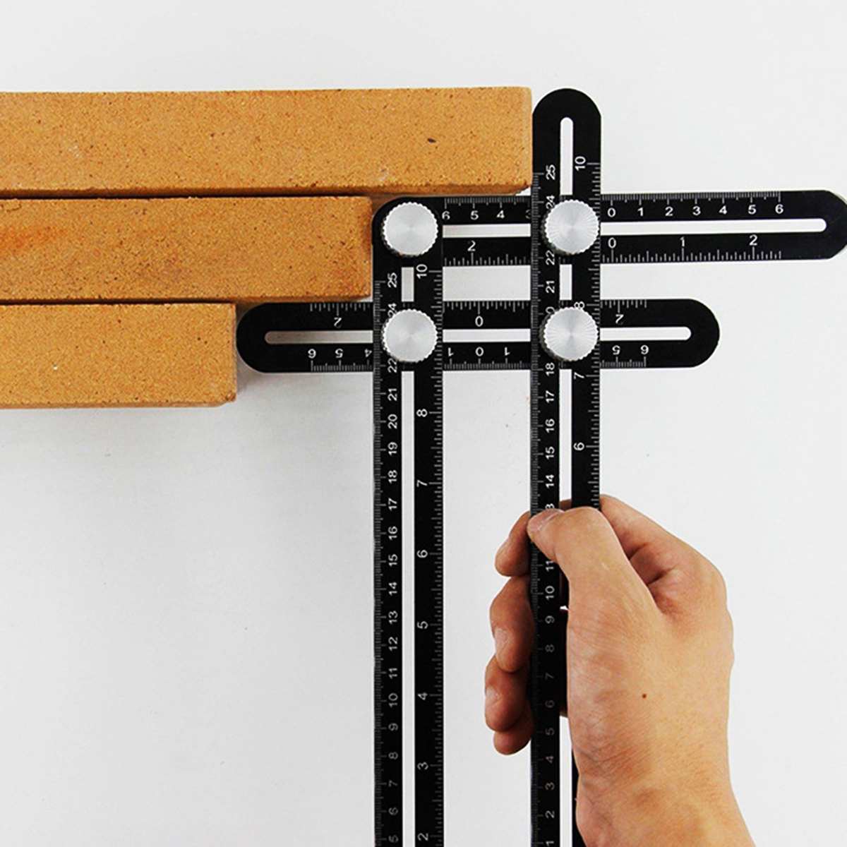12 Fold Ruler Aluminum Alloy Tile Opening Locator ... – Grandado