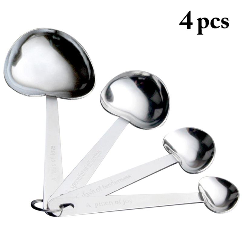 4 Uds de acero inoxidable cuchara de medición de f... – Grandado