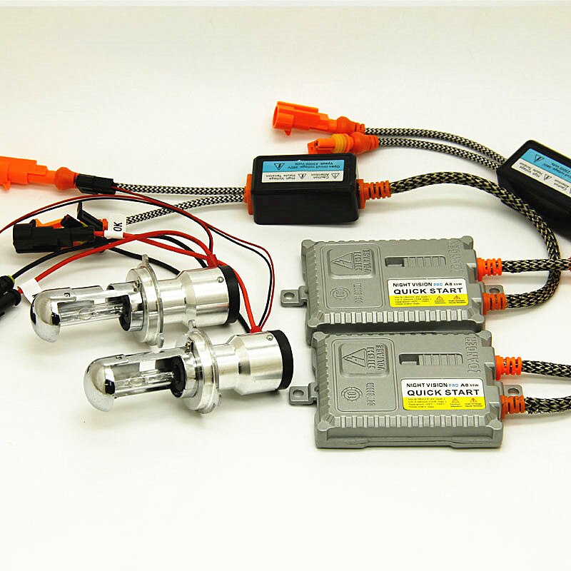 all alu body XENON H4 bi xenon H4-3 HID car 12v 55... – Grandado