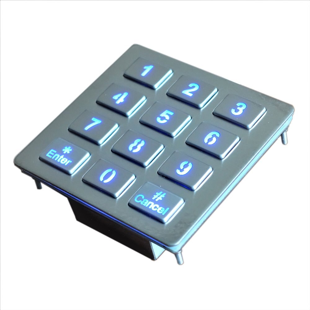 Top mount metal illuminated key button usb backlit... – Grandado