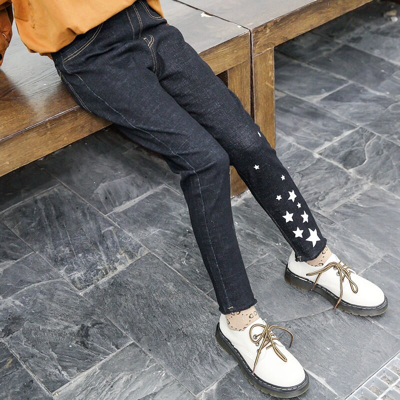Jeans Voor Tieners Persoonlijkheid Sterren Patroon... – Grandado