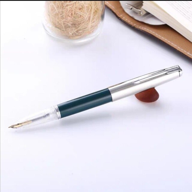 Wing Sung 613 Fountain Pen Plastic Transparent Ink... – Vicedeal