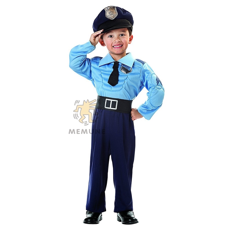 Great Muscle Police Officer Toddler And Boys Caree... – Grandado
