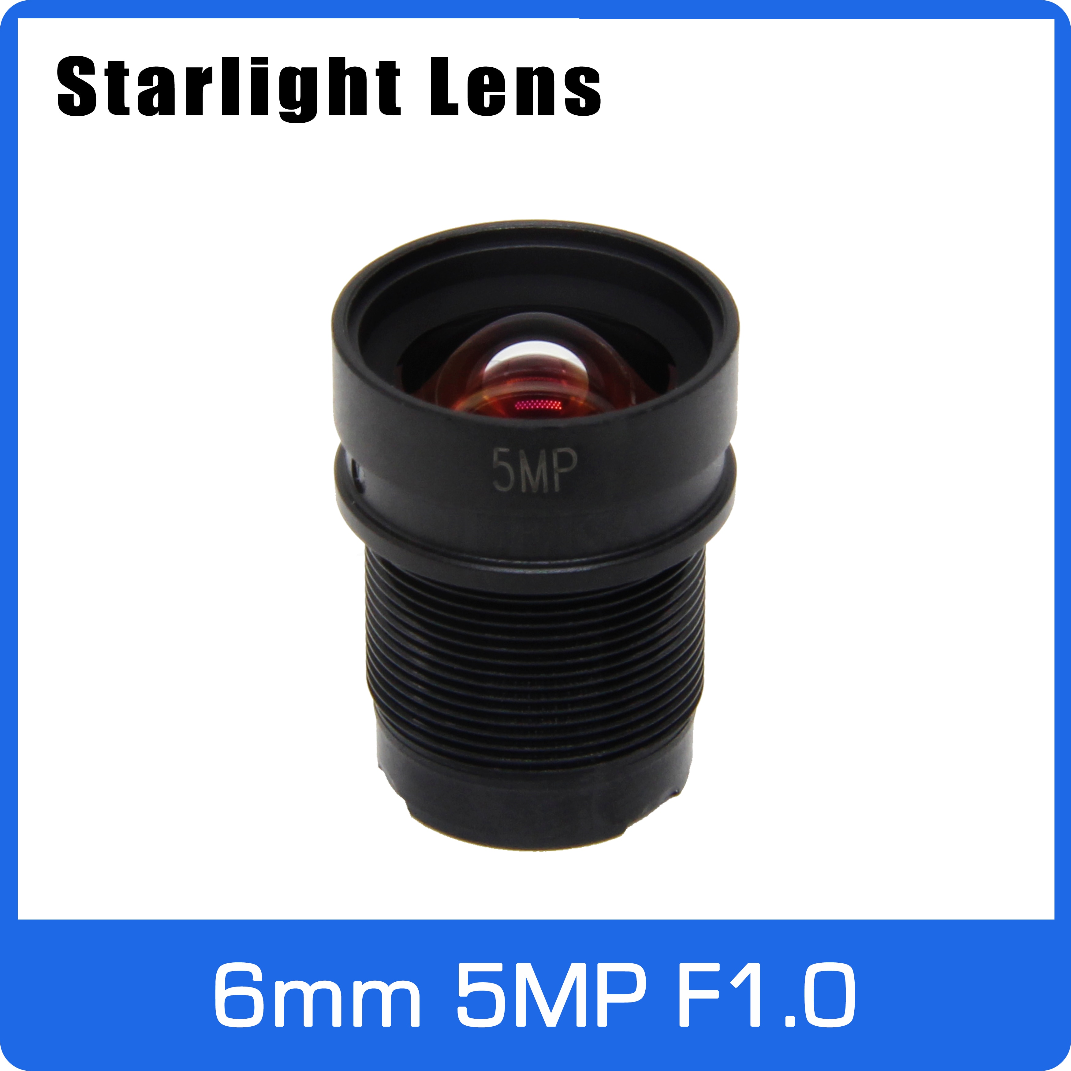 Super Starlight 5MP Lens Diafragma F1.0 6Mm Voor S... – Vicedeal