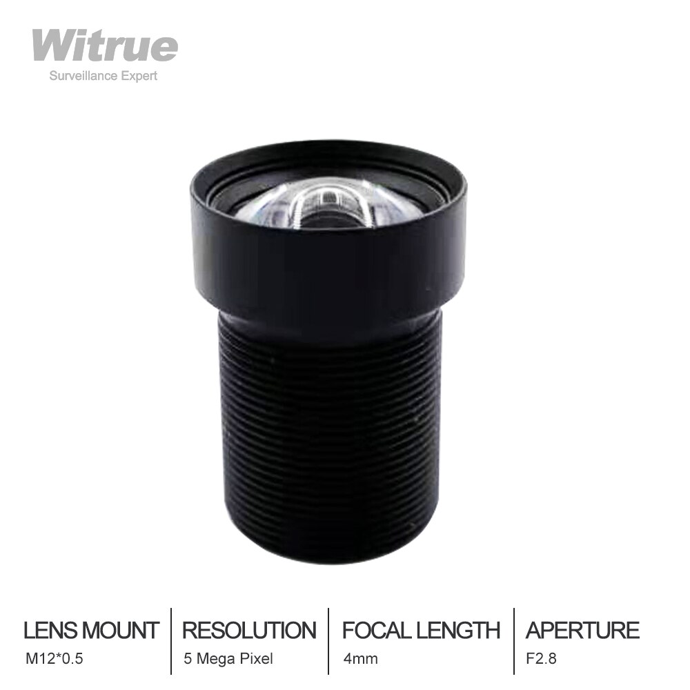 Witrue No Distortion lens 4mm 5MP M12 Mount 1/2.5&... – Grandado
