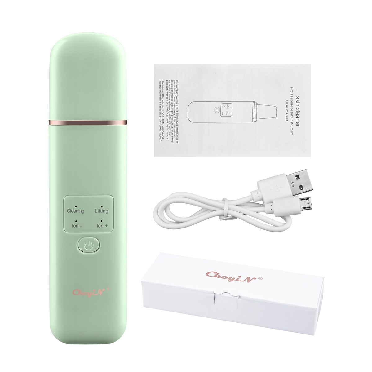 CkeyiN Facial Ultrasonic Cleaning Skin Scrubber Ul... – Grandado