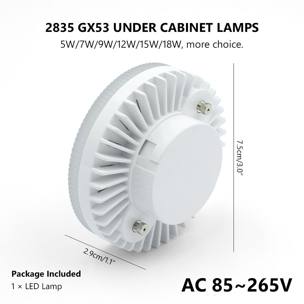 GX53 LED Light 5W 7W 9W 12W 15W 18W Lampada LED Ca... – Vicedeal