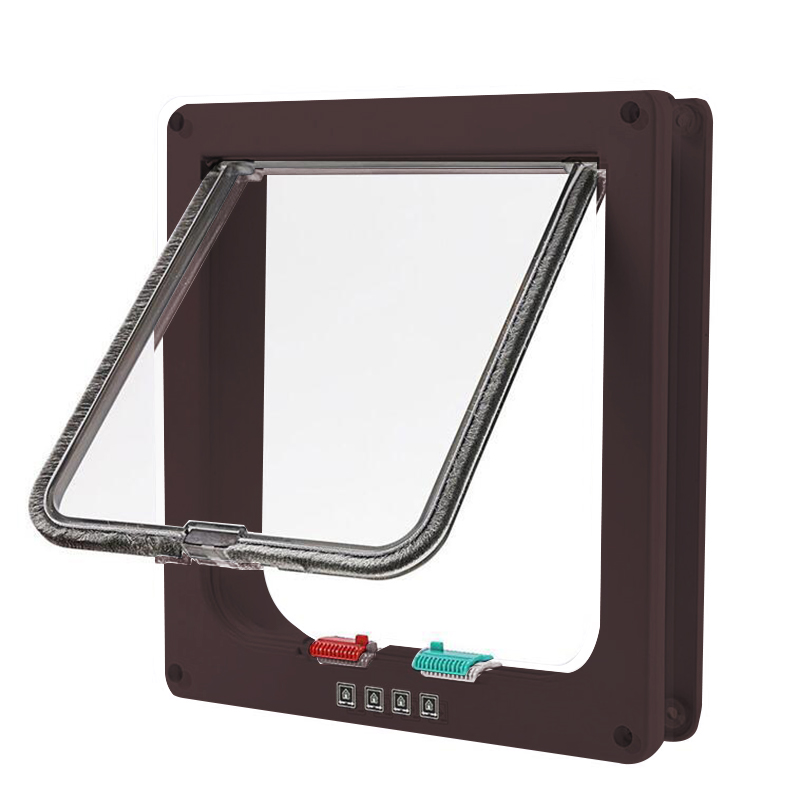 Flap Door with 4 Way Security Lock Dog Cat Flap Do... – Grandado