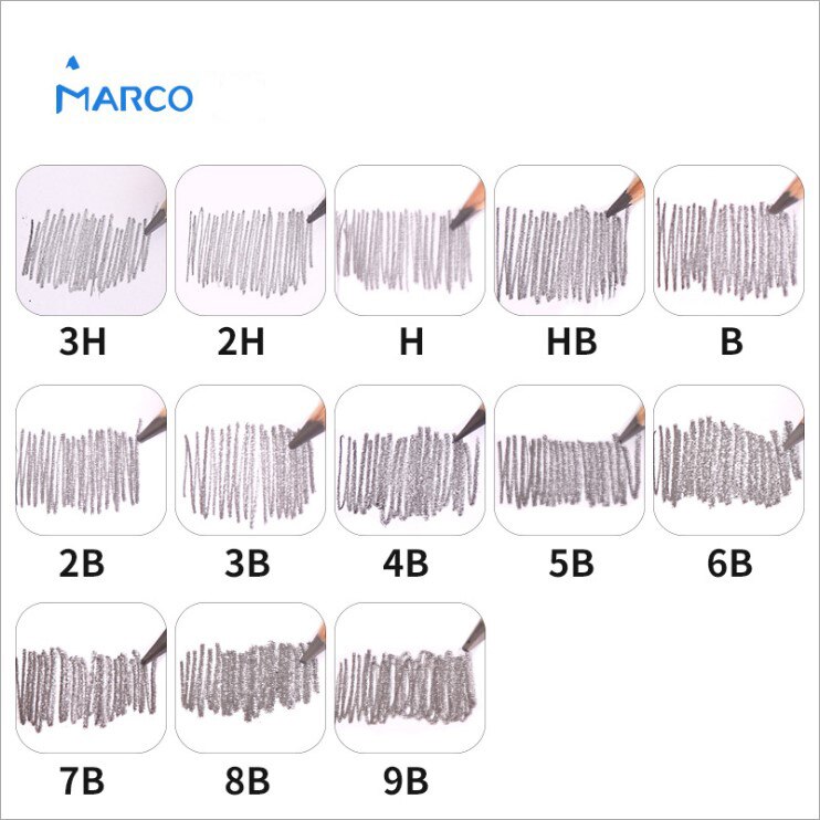 Drawing Carbon Sketch Charcoal Pencil2h, 3h, h, HB... – Grandado