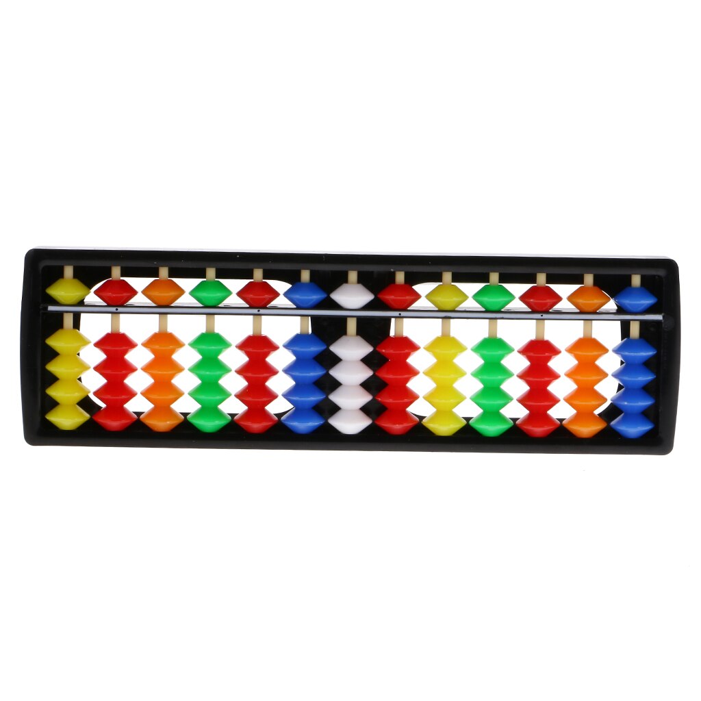 15 Rods Plastic Beads Column Abacus Arithmetic Toy... – Grandado